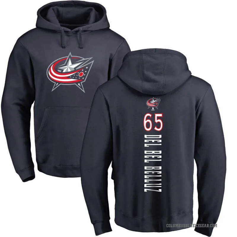 Luca Del Bel Belluz Hoodie | Authentic Columbus Blue Jackets Luca Del ...